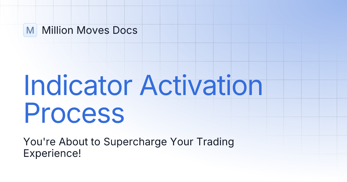 Indicator Activation Process | Million Moves Docs