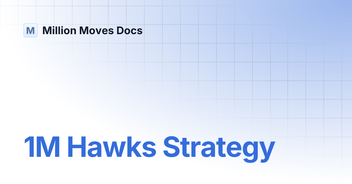 1M Hawks Strategy | Million Moves Docs