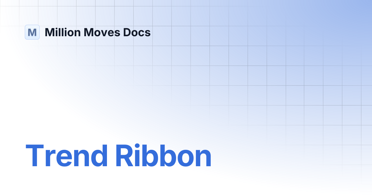 Trend Ribbon | Million Moves Docs